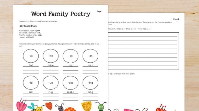 Poetry Writing Activities