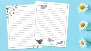 Free Printable Spring Writing Paper Plus 10 Spring Writing Prompts - We ...