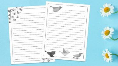 Free Printable Spring Writing Paper Plus 10 Spring Writing Prompts - We ...