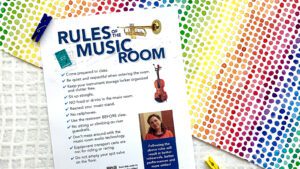 Music Rules Poster + Video to Teach Classroom Rules