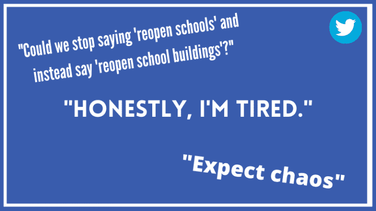 10 Truthful Teacher Tweets About Schools Reopening This Fall