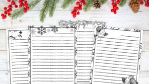 Free Printable Winter Writing Paper Plus 10 Winter Writing Prompts