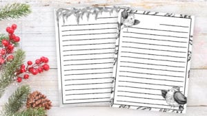 Free Printable Winter Writing Paper Plus 10 Winter Writing Prompts