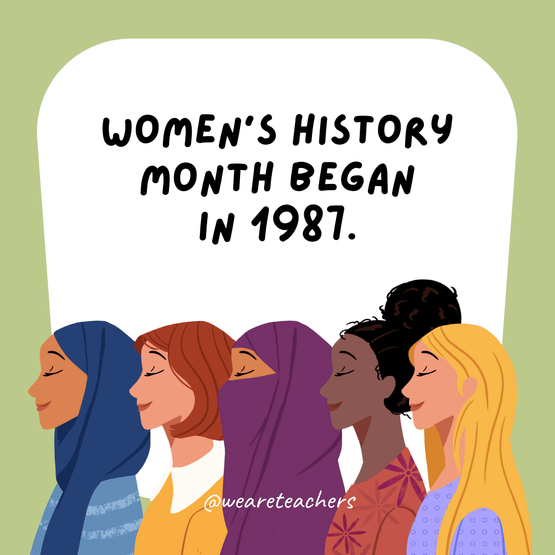 25 Women's History Month Facts for Kids - We Are Teachers