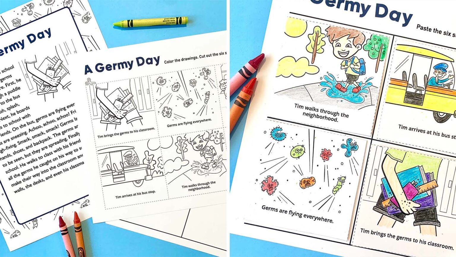 Teach Kids How Germs Spread With This Free Activity