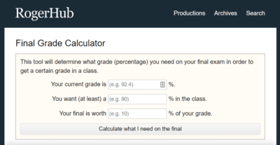 Grade Calculator List for Teachers and Students