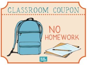 Printable Classroom Coupons Your Students Will Love