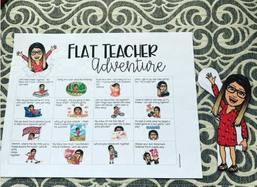 Create a Flat Teacher To Cross the Distance Learning Divide