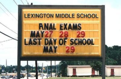 15 Funny School Signs To Make You Laugh - We Are Teachers