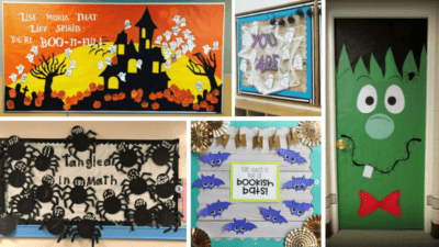22 Spooktacular Halloween Bulletin Boards and Door Decorations
