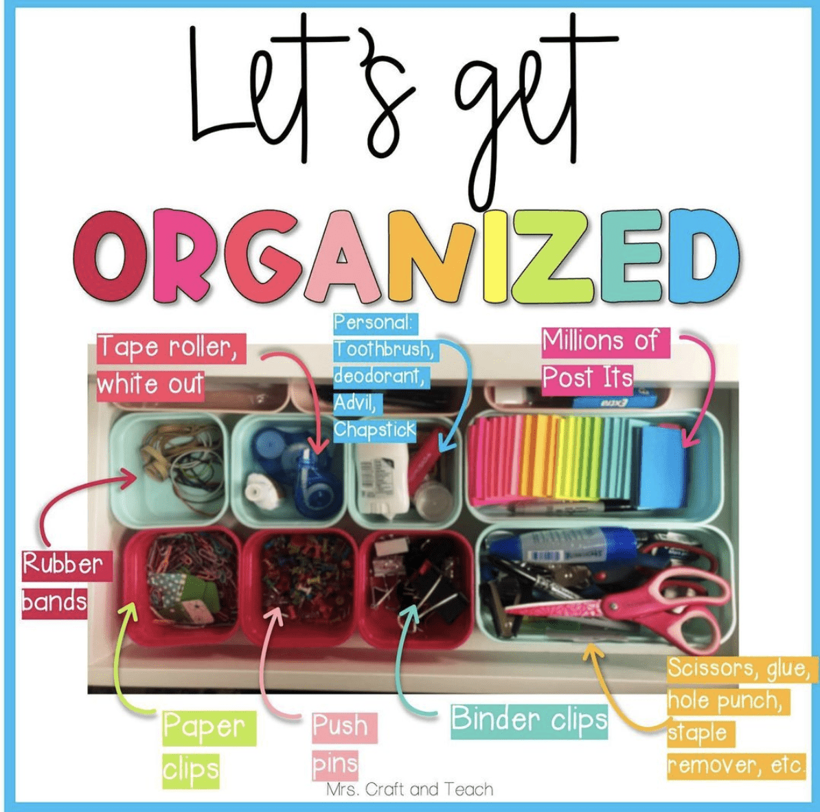 Calm the Clutter with Teacher Desk Organization Tips - We Are Teachers