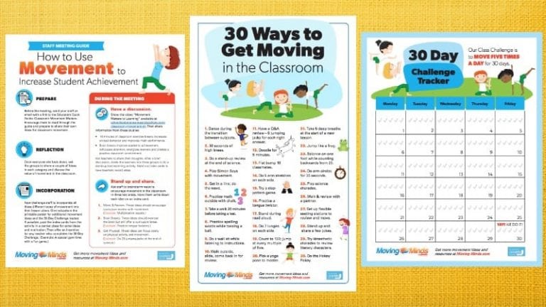 Classroom Movement Kit: Staff Guide, Classroom Poster, Activity Tracker