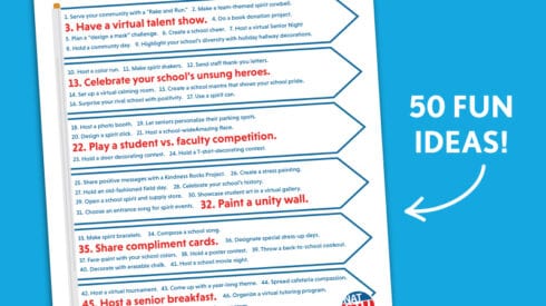 50 Tips, Tricks, and Ideas for Building School Spirit