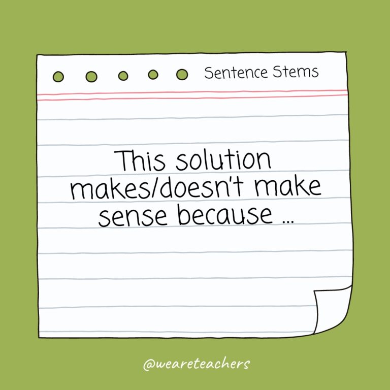 Sentence Stems: How To Use Them + Examples for Every Subject