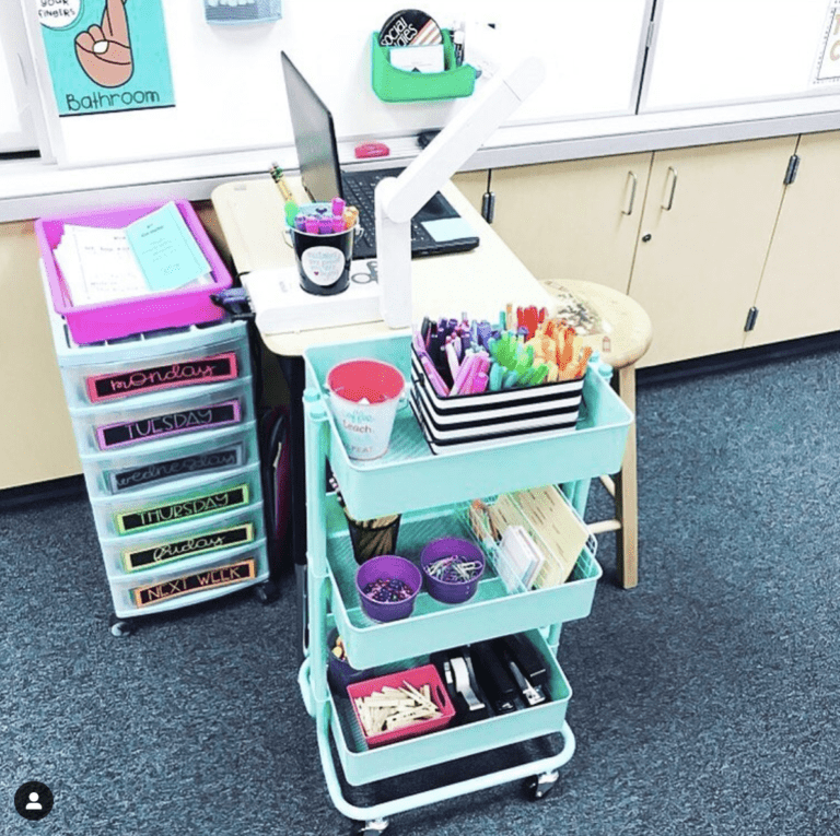 Calm the Clutter with Teacher Desk Organization Tips - We Are Teachers