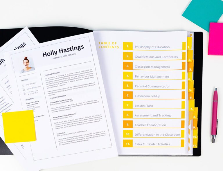 Teaching Portfolio Examples To Showcase Your Talents