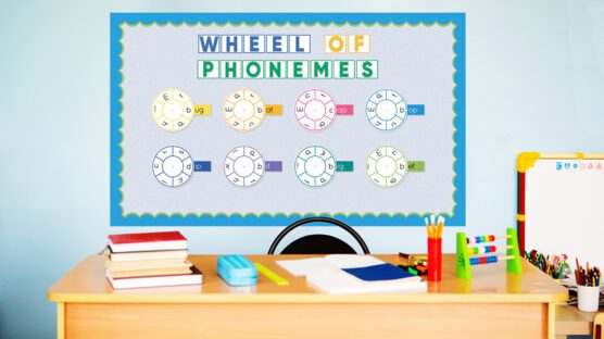 Wheel of Phonemes! Get This Free Bulletin Board Kit